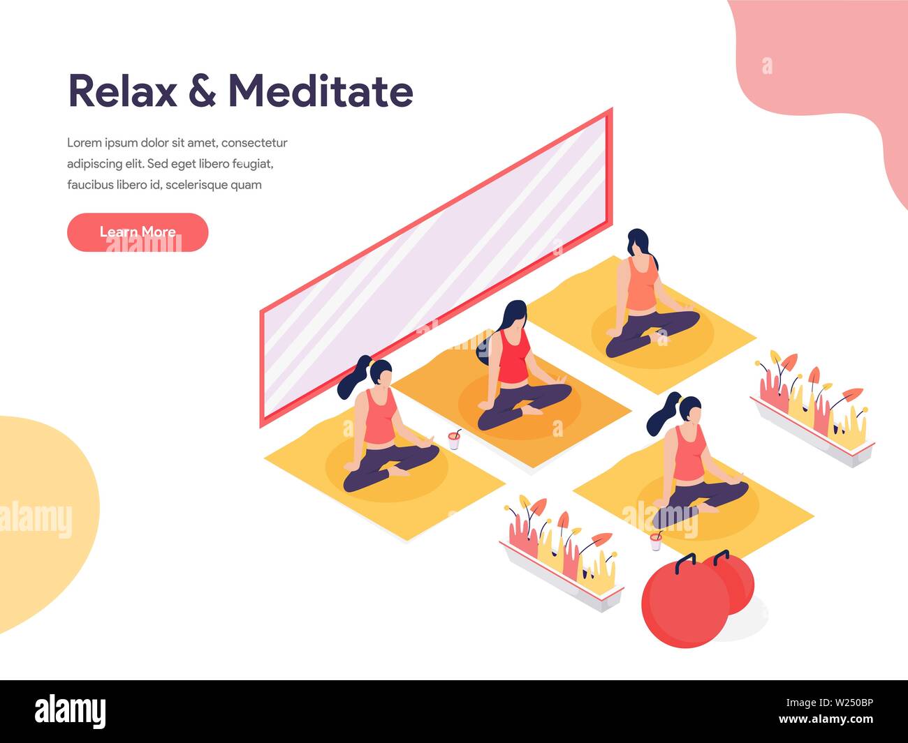 Beauty relaxation Stock Vector Images - Alamy