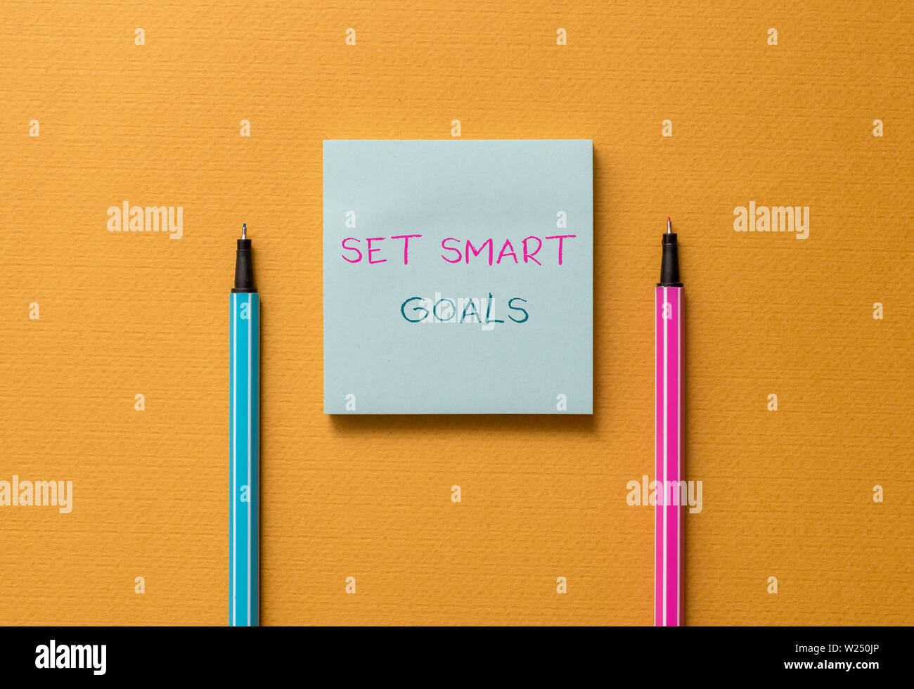 Text sign showing Set Smart Goals. Business photo showcasing giving ...