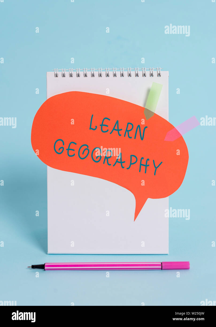 Conceptual hand writing showing Learn Geography. Concept meaning study ...