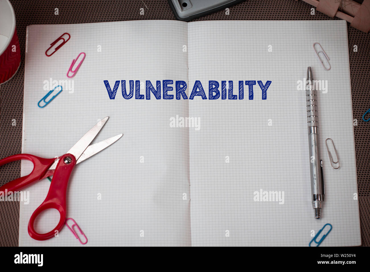 Conceptual hand writing showing Vulnerability. Concept meaning State of ...