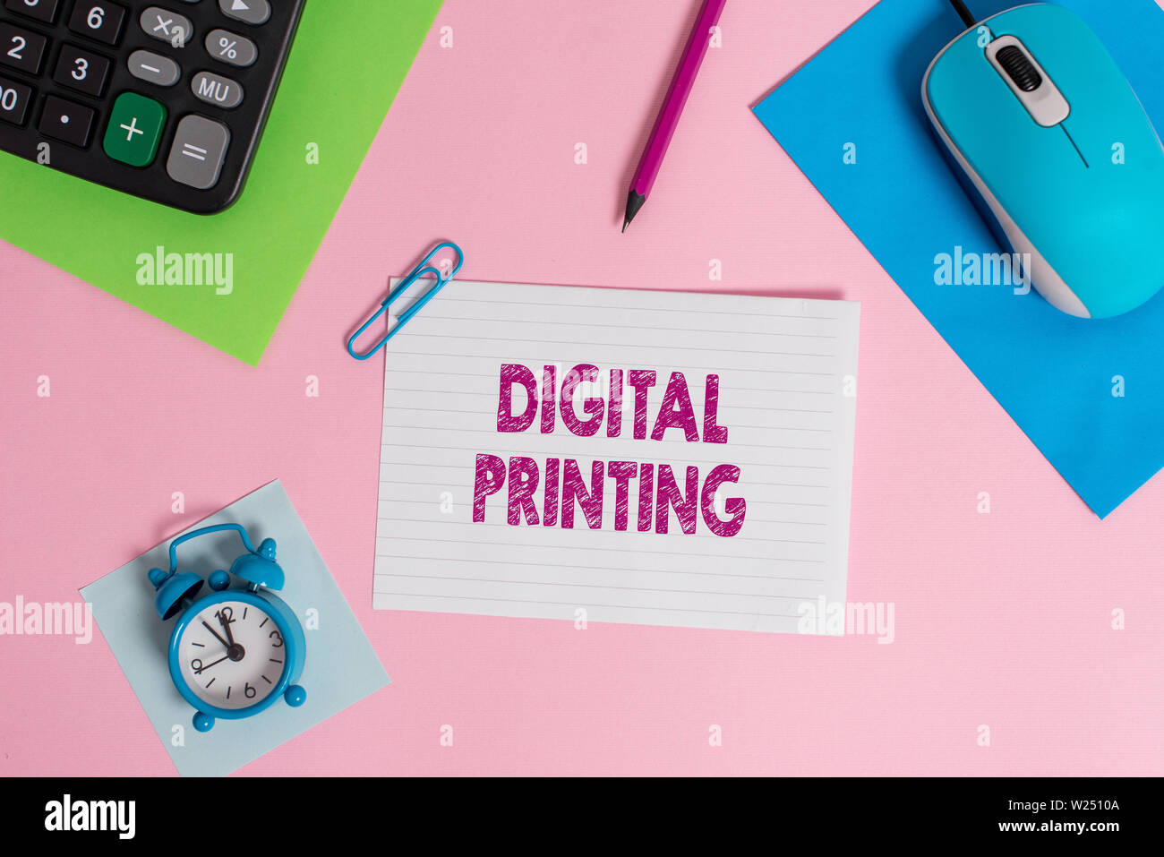 Word writing text Digital Printing. Business photo showcasing digital ...