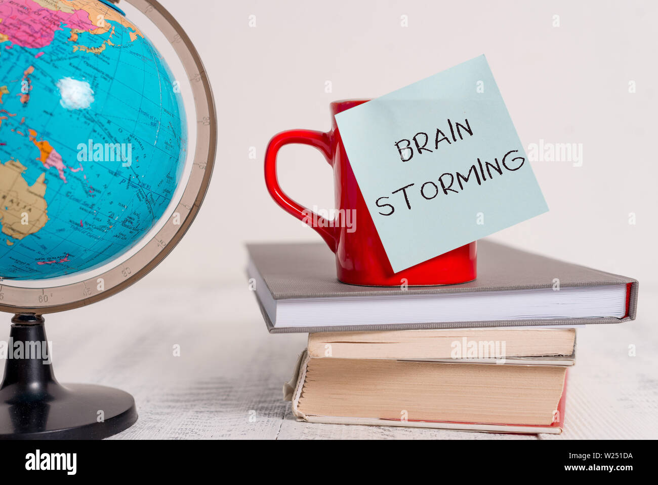 Writing note showing Brain Storming. Business concept for Stimulating ...