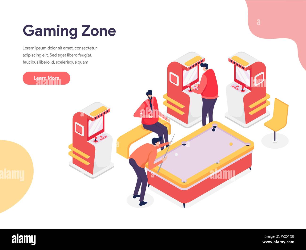 Gaming zone Stock Vector Images - Alamy