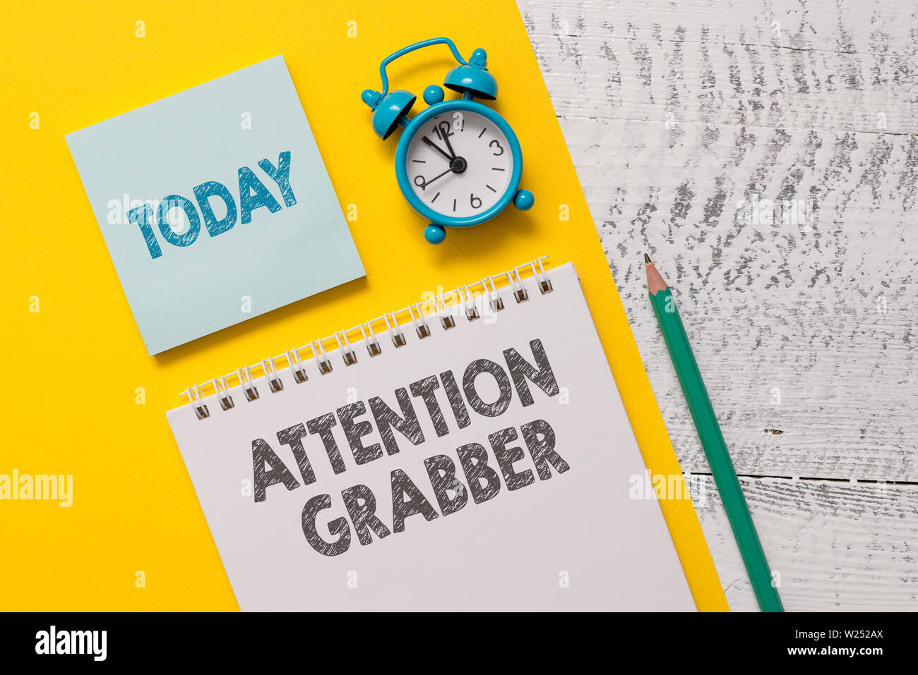 Text sign showing Attention Grabber. Business photo showcasing ...