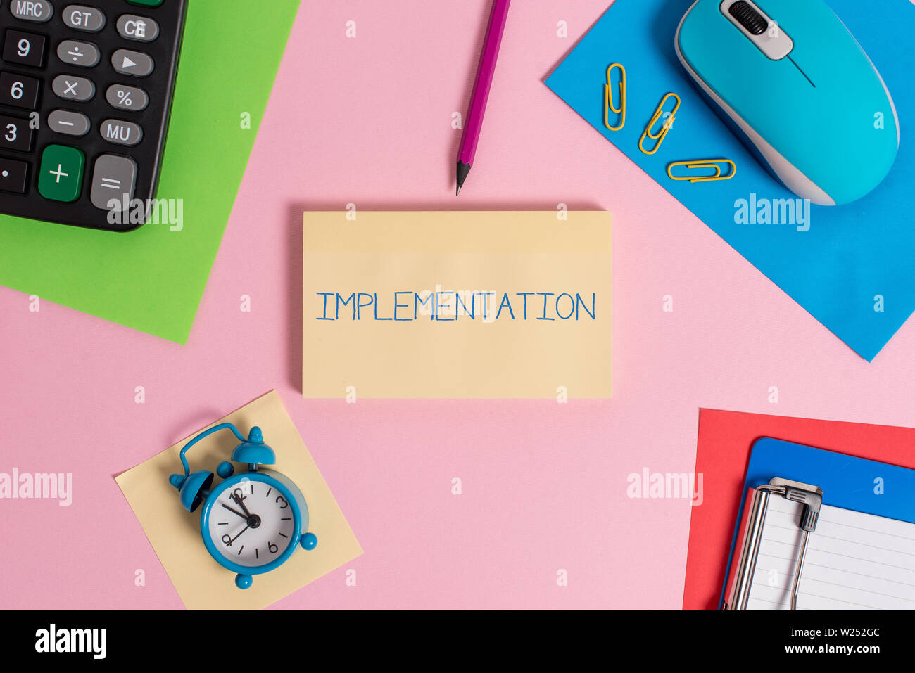 Conceptual Hand Writing Showing Implementation Concept Meaning The Process Of Making Something