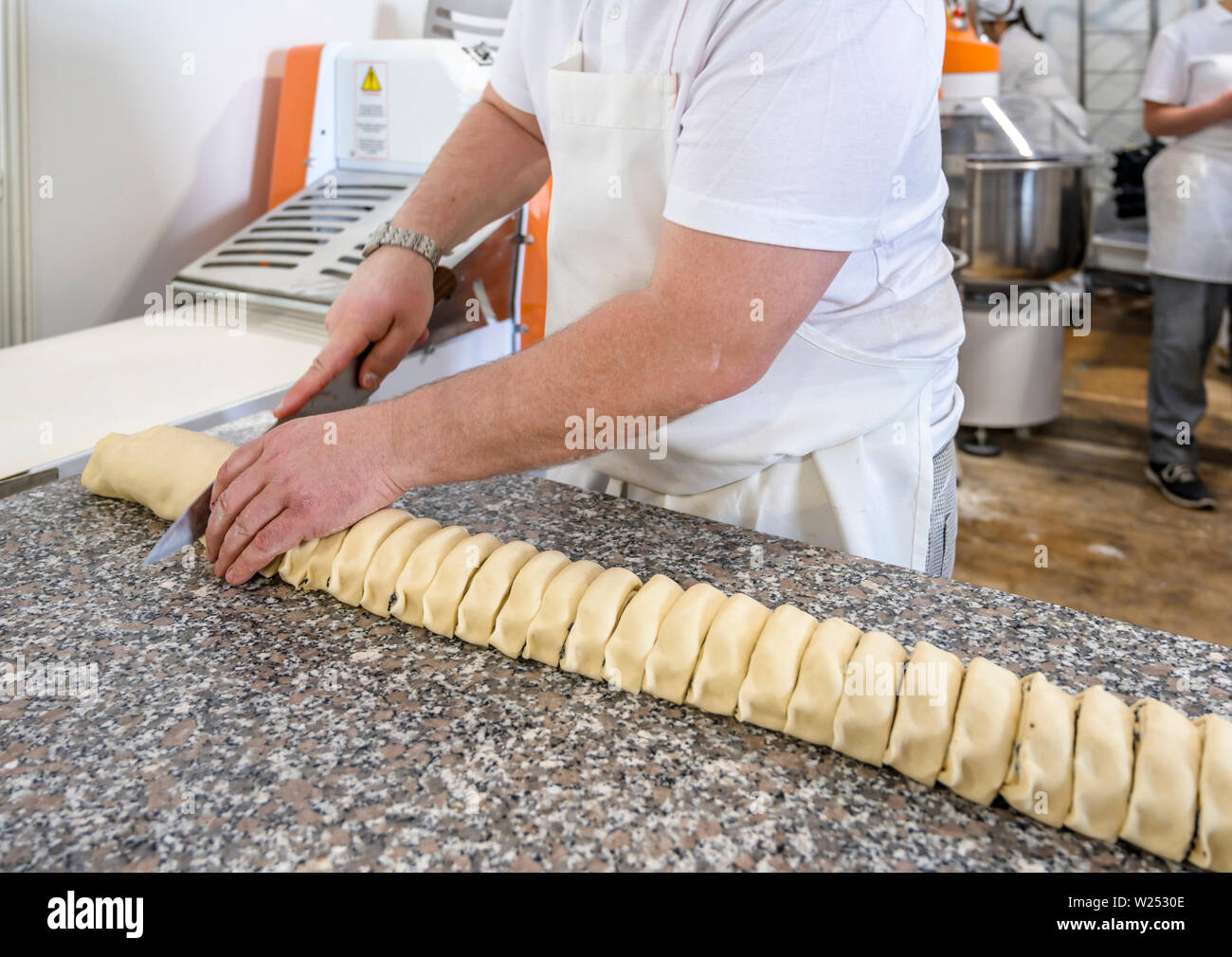 Hands professional baker roll out hi-res stock photography and images ...