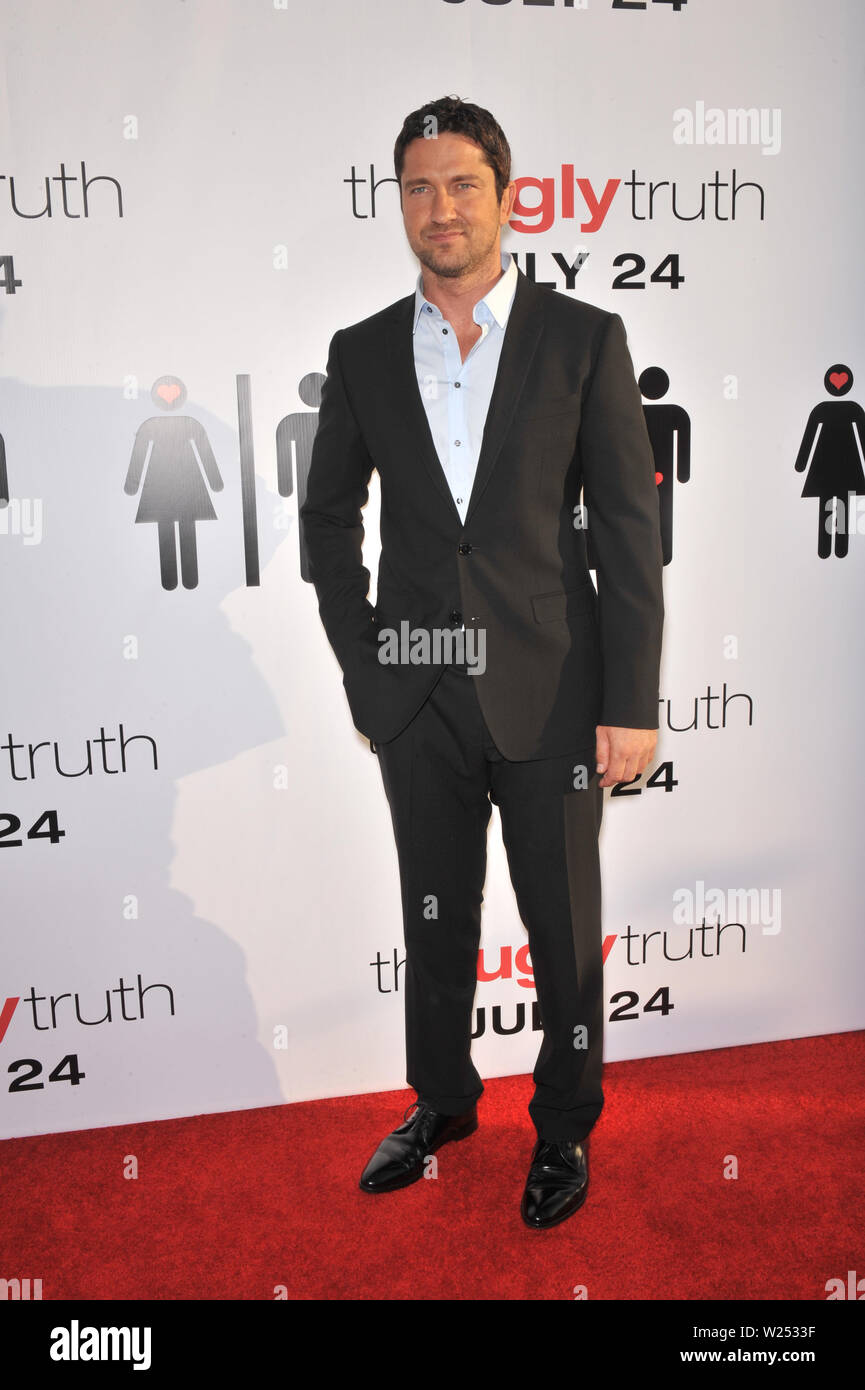 LOS ANGELES, CA. July 16, 2009: Gerard Butler at the premiere of his ...