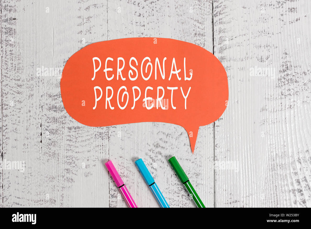 Handwriting text writing Personal Property. Conceptual photo Things ...