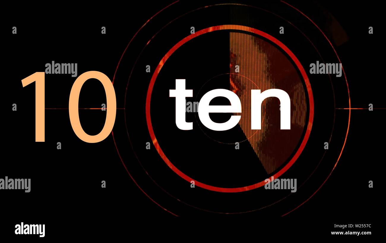 Glitched and blurred view of Number written as digit and in English ...