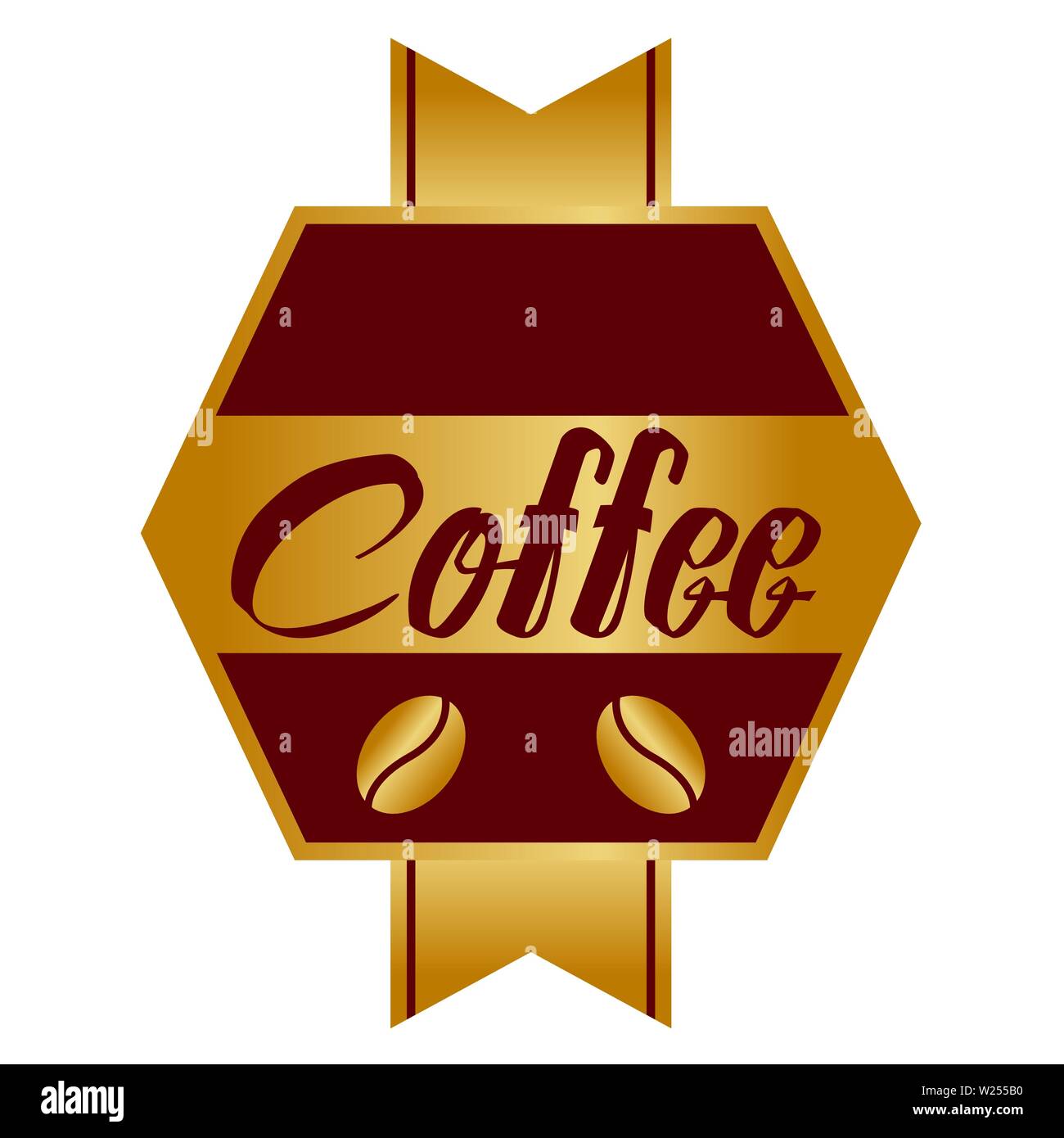 Abstract coffee label Stock Vector Image & Art - Alamy