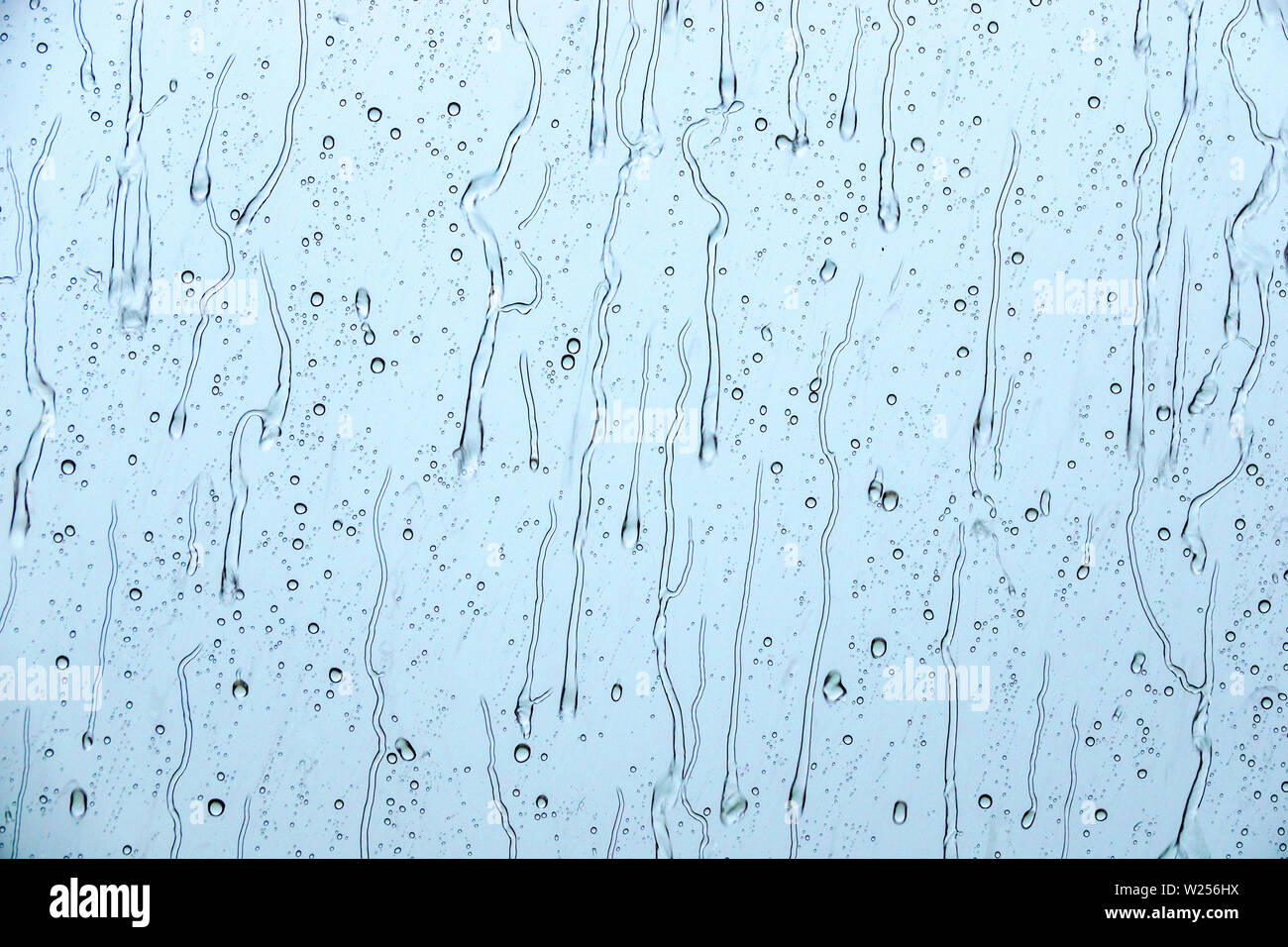 Miami Beach Florida,North Beach,rain glass window raindrops streaming ...