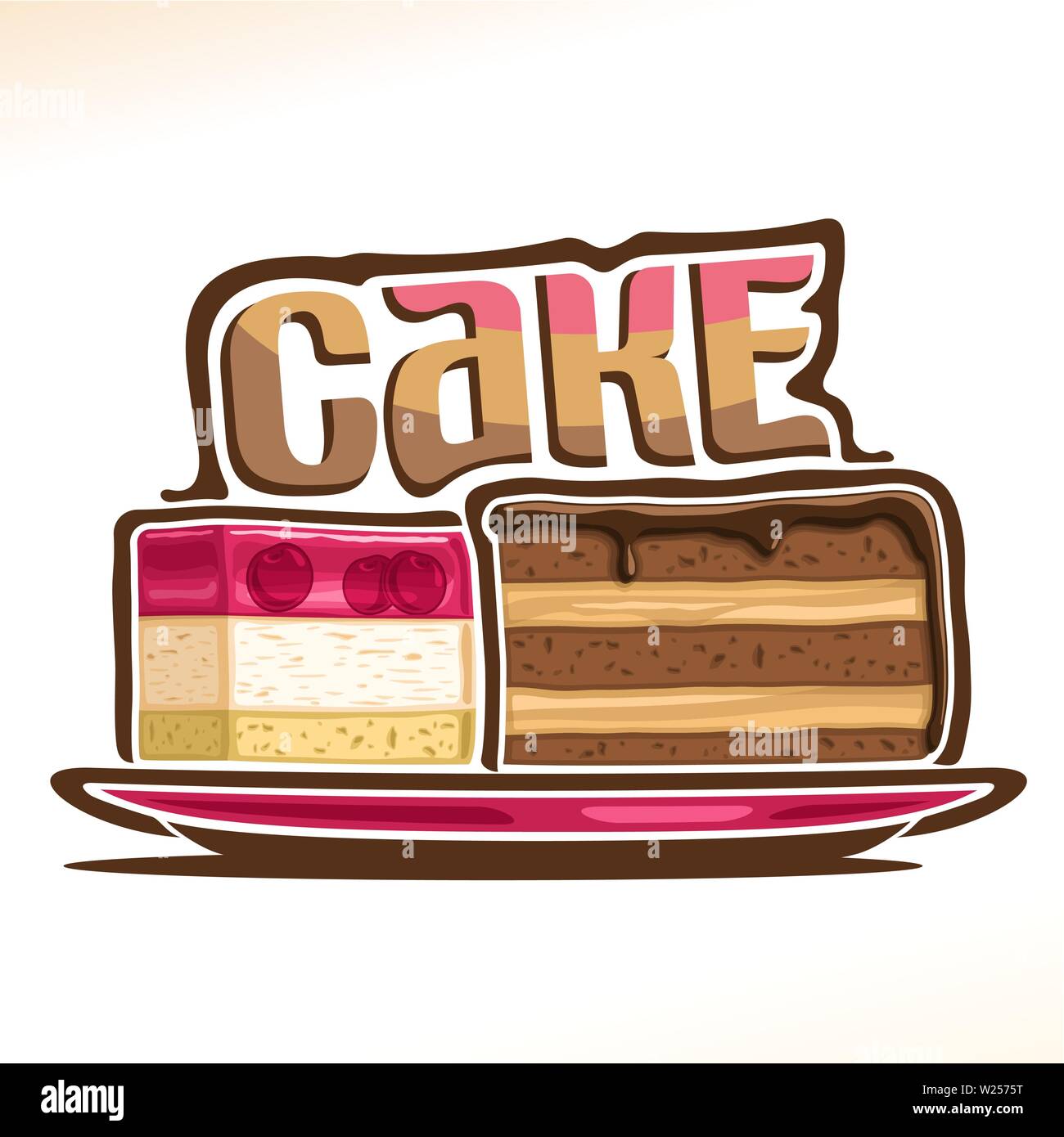 Cake pie slice cut Stock Vector Images - Alamy