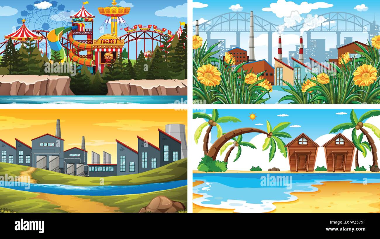Set of different background illustration Stock Vector Image & Art - Alamy
