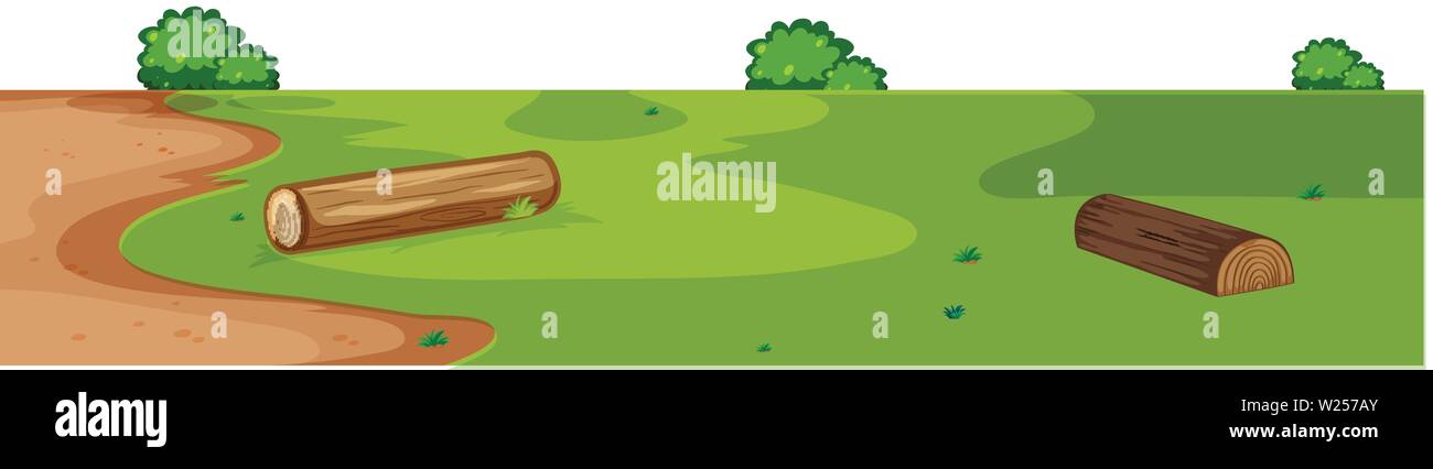 A simple garden scene illustration Stock Vector Image & Art - Alamy