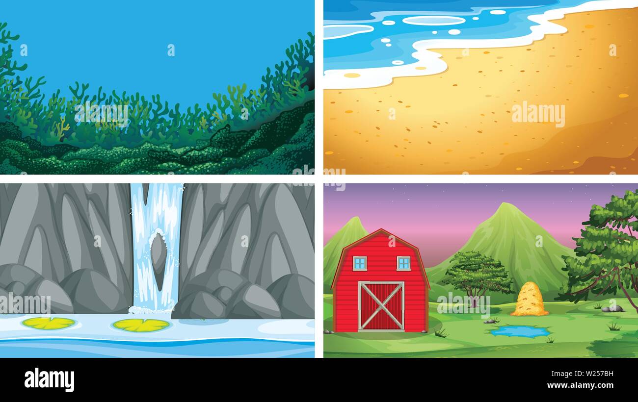 Set of different background illustration Stock Vector Image & Art - Alamy