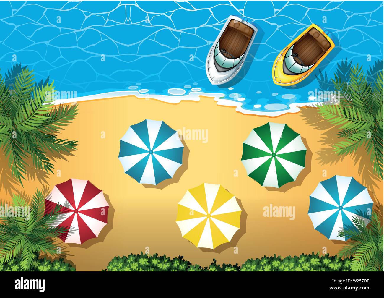 The red sea aerial view Stock Vector Images - Alamy