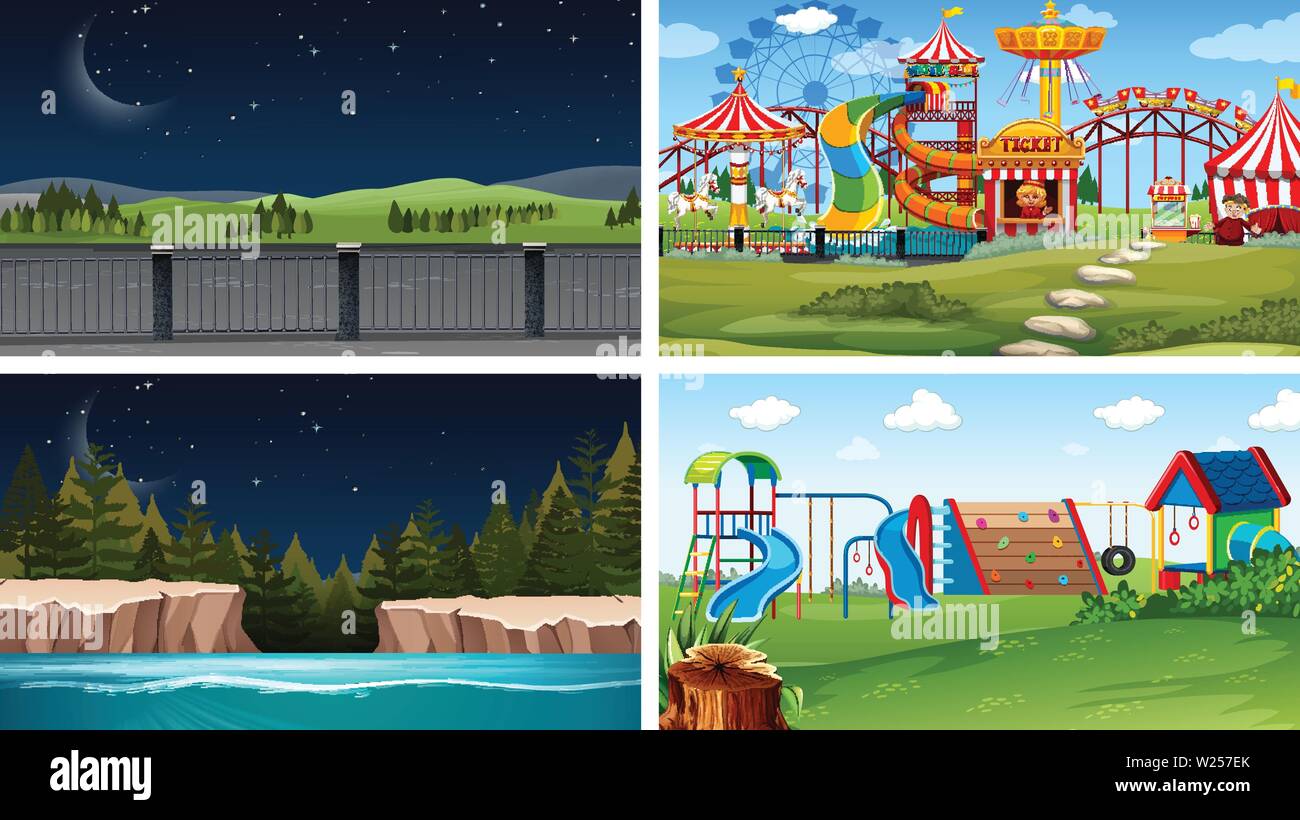 Set of different backgrounds illustration Stock Vector Image & Art - Alamy