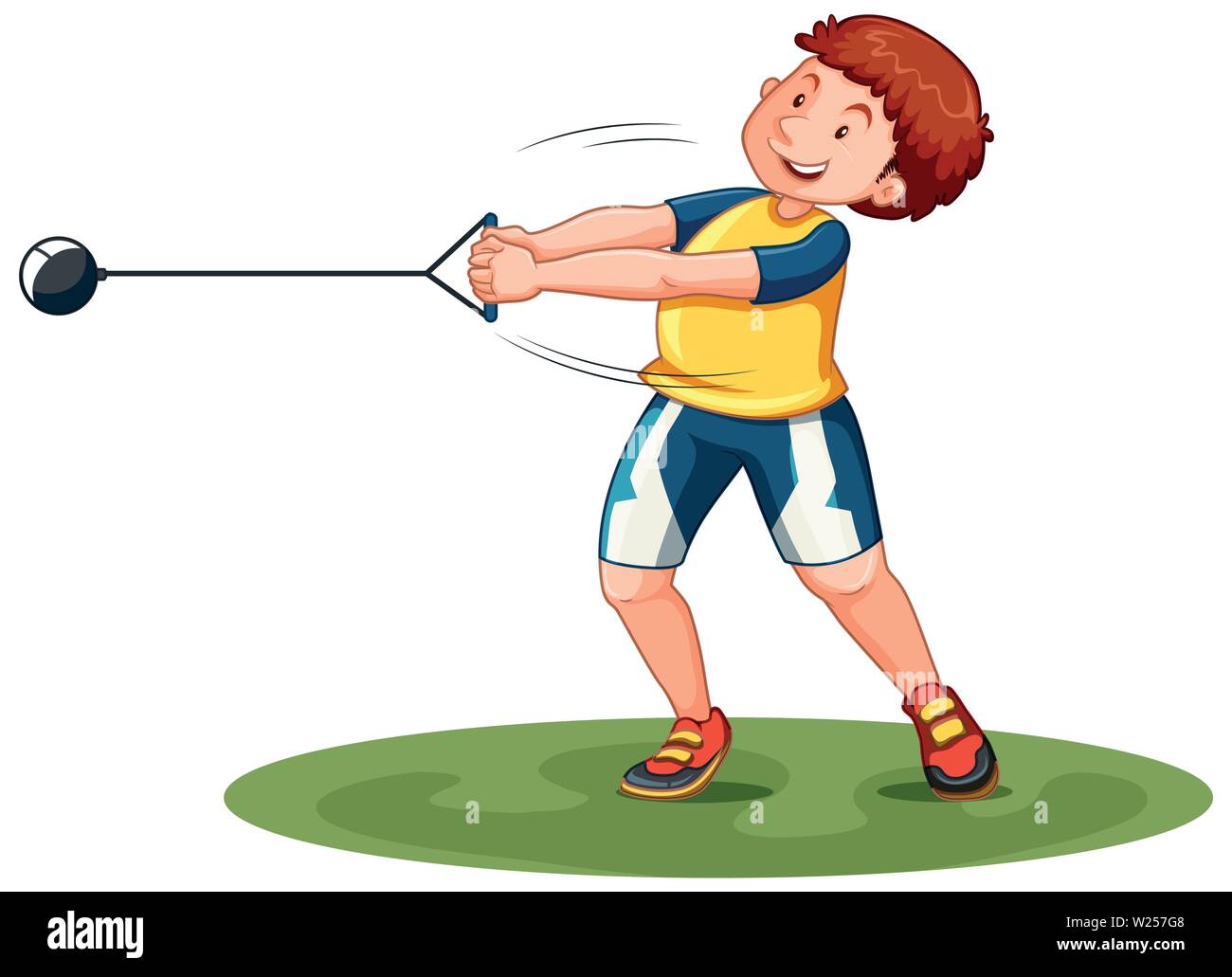 Hammer throw illustration hi-res stock photography and images - Alamy
