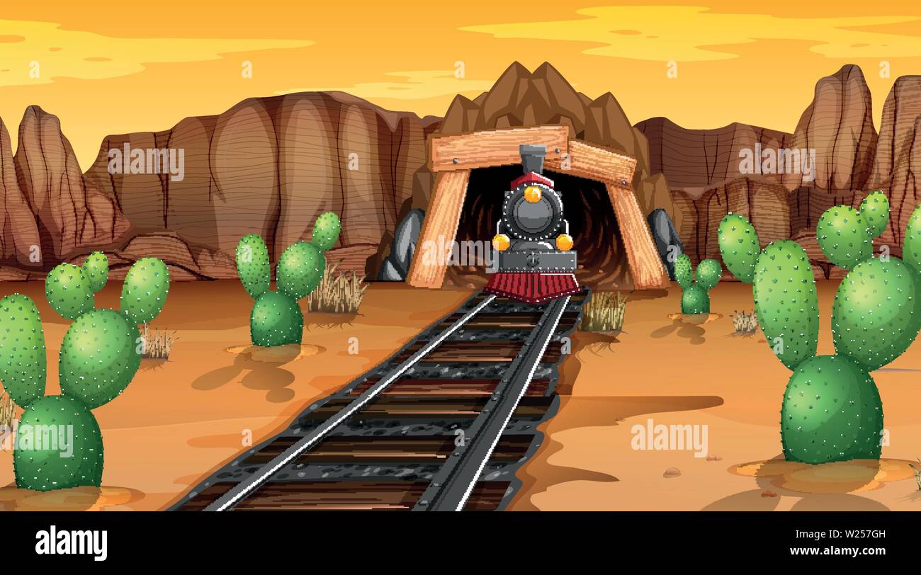 Cartoon Train Tracks