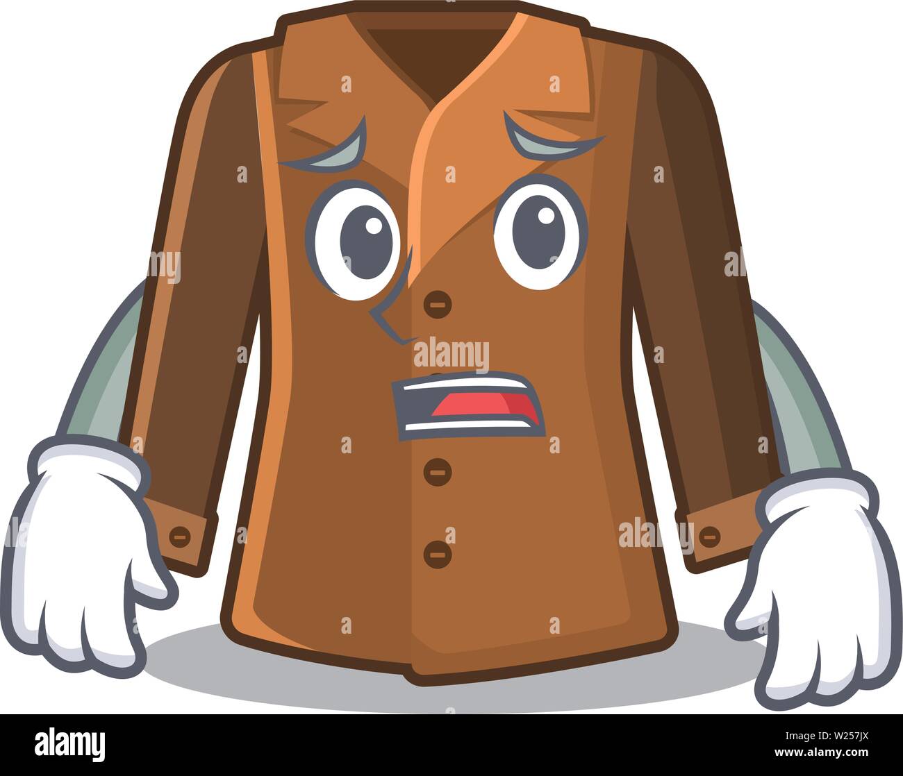 Afraid cartoon coat kept in a closet Stock Vector Image & Art - Alamy