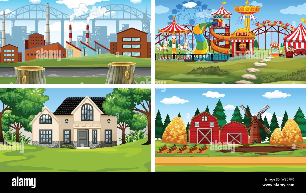 Farm wallpapers Stock Vector Images - Alamy