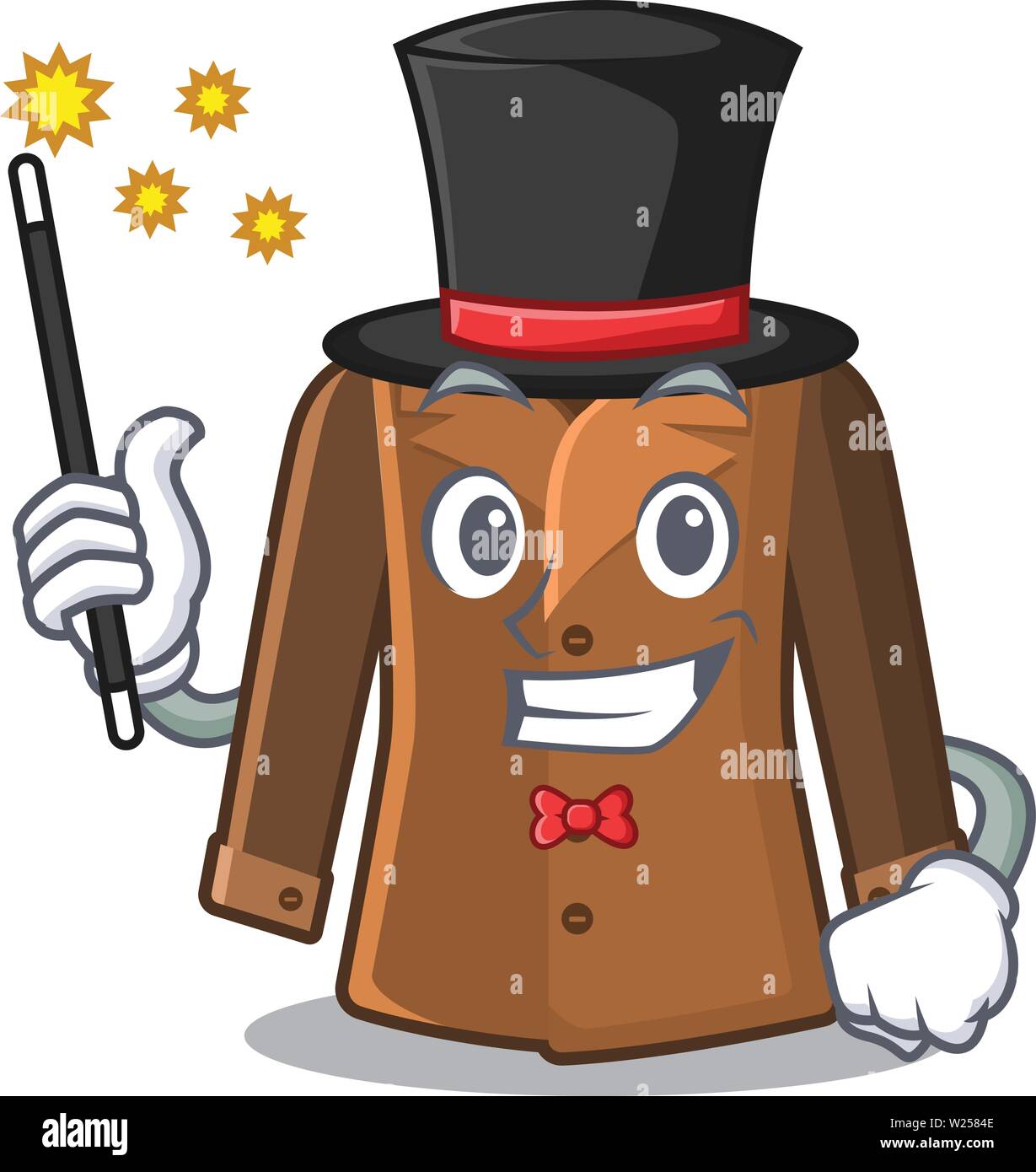 Magician coat hung behind the cartoon door Stock Vector Image & Art - Alamy