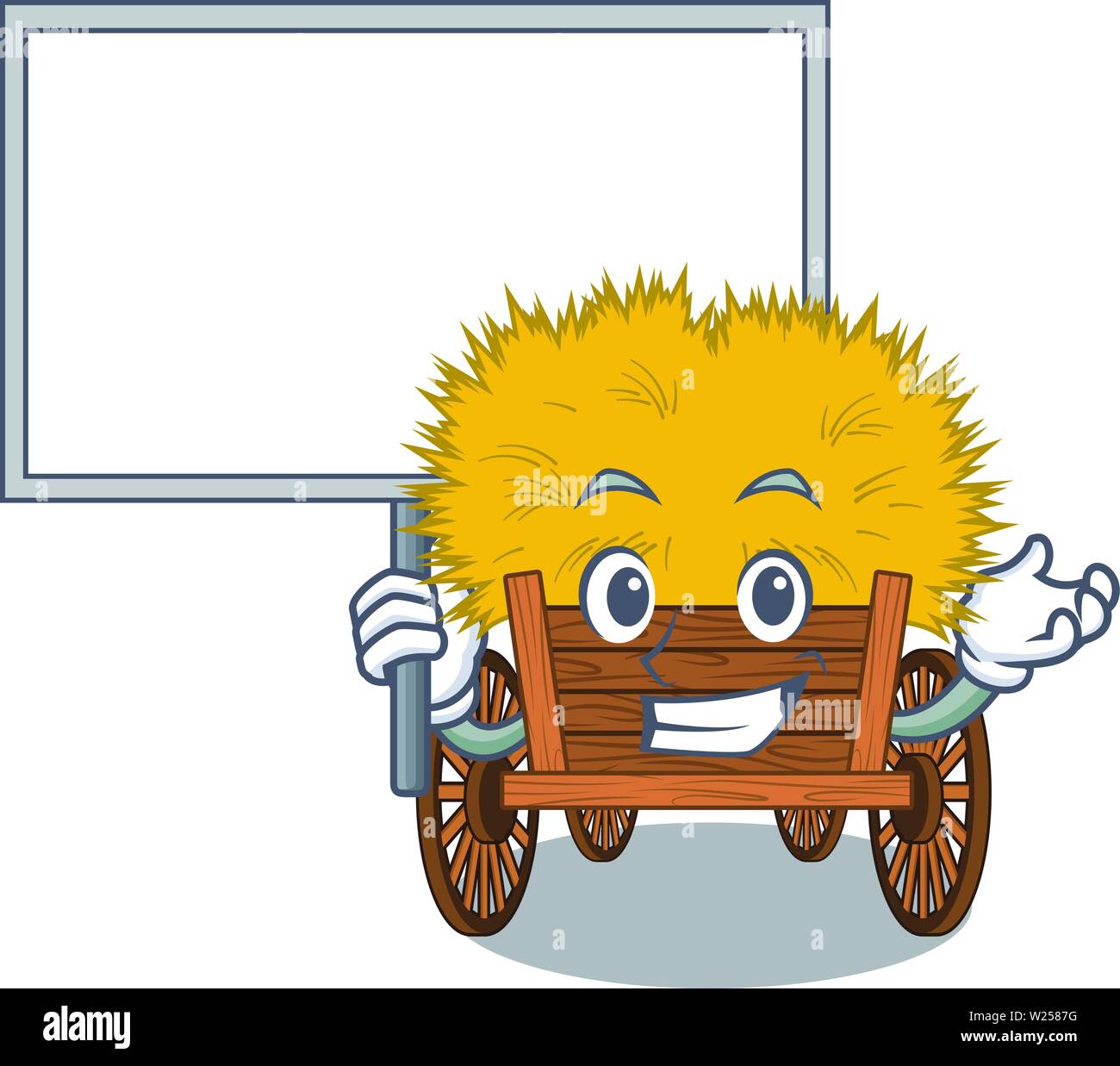 Bring board hayride isolated within in the character Stock Vector Image ...