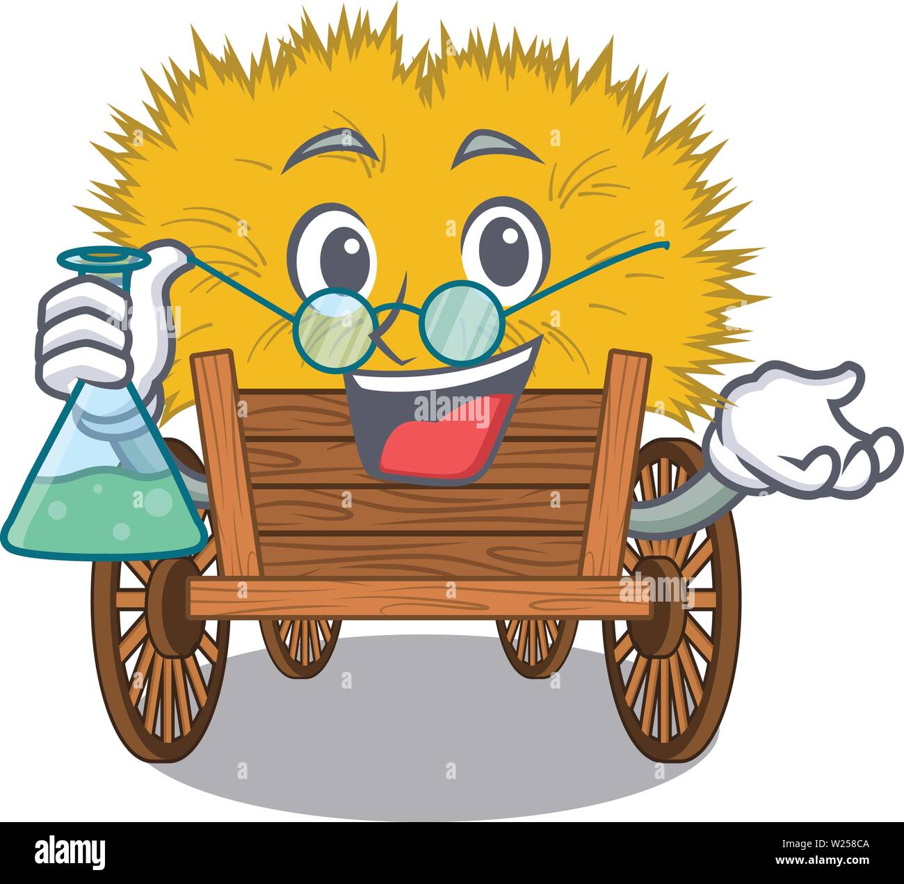 Professor Hayride Mascot In Beside The Barn Stock Vector Image And Art Alamy