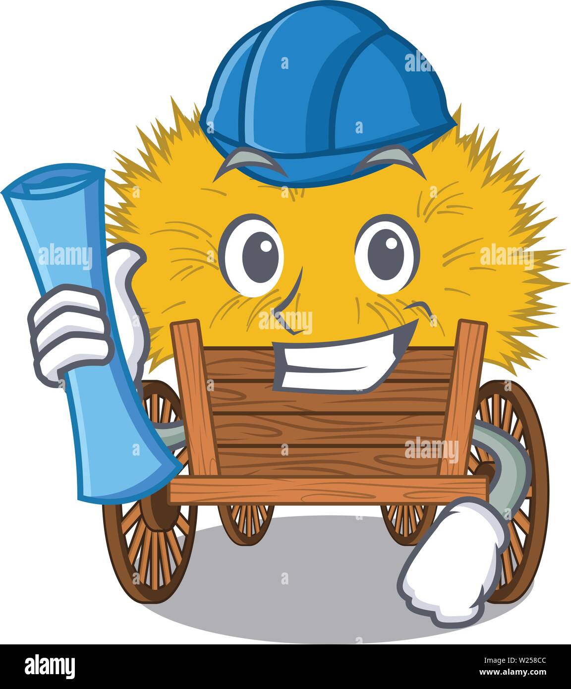 Architect Hayride Mascot In Beside The Barn Stock Vector Image And Art Alamy