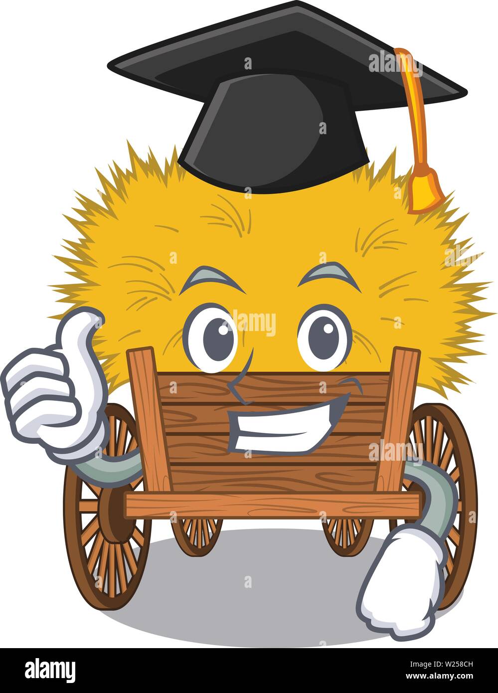 Graduation hayride mascot in beside the barn Stock Vector Image & Art ...