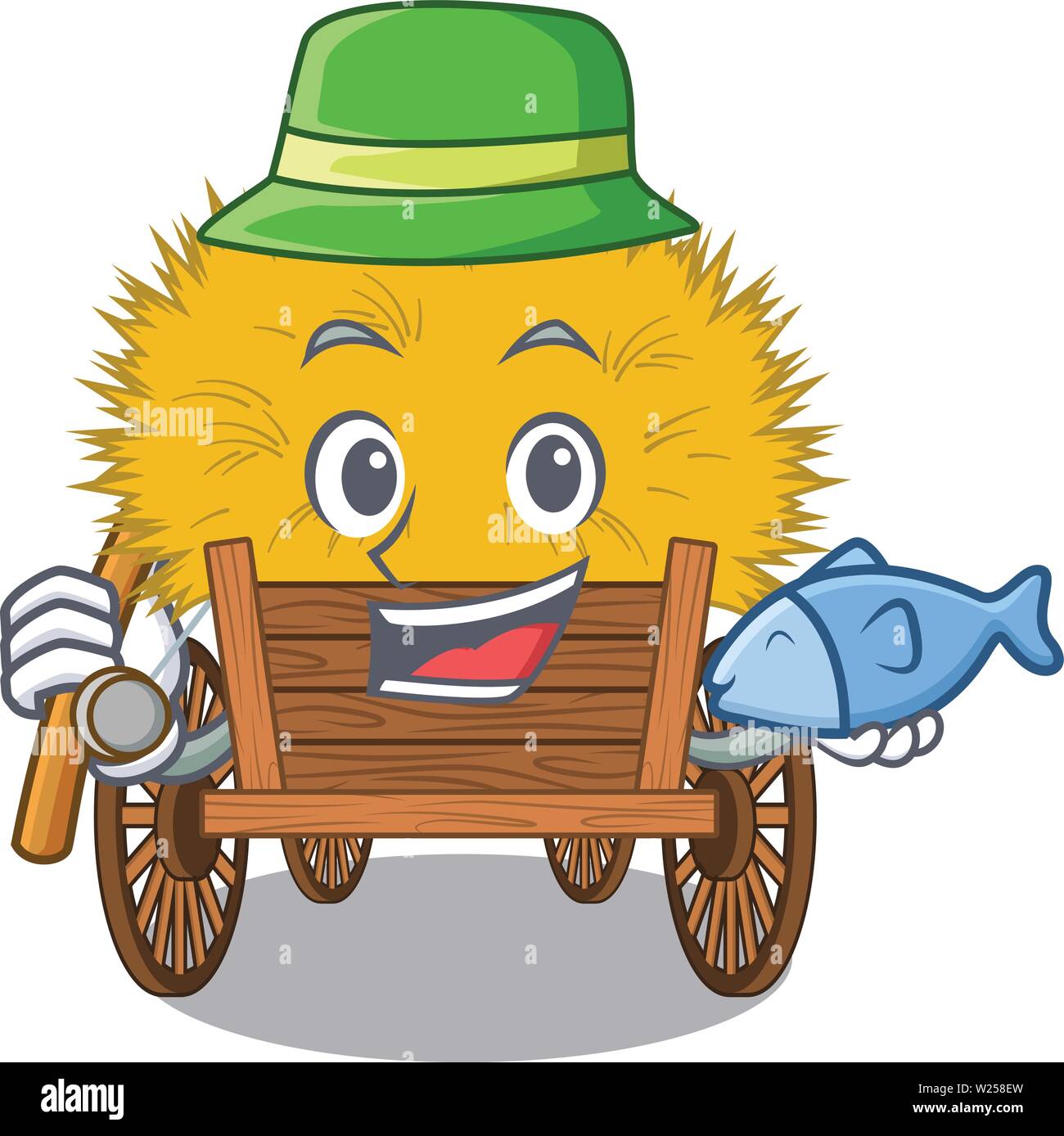 Fishing cartoon hayride toy in a drawer Stock Vector Image & Art - Alamy