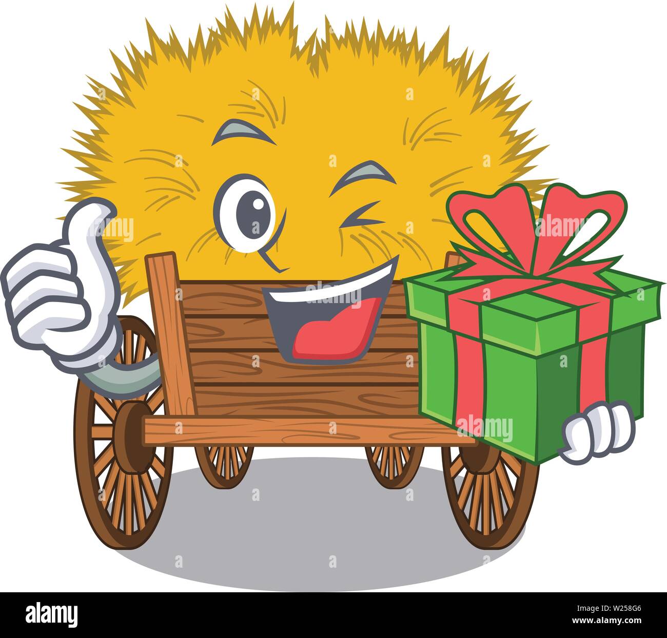 With gift cartoon hayride toy in a drawer Stock Vector Image & Art - Alamy