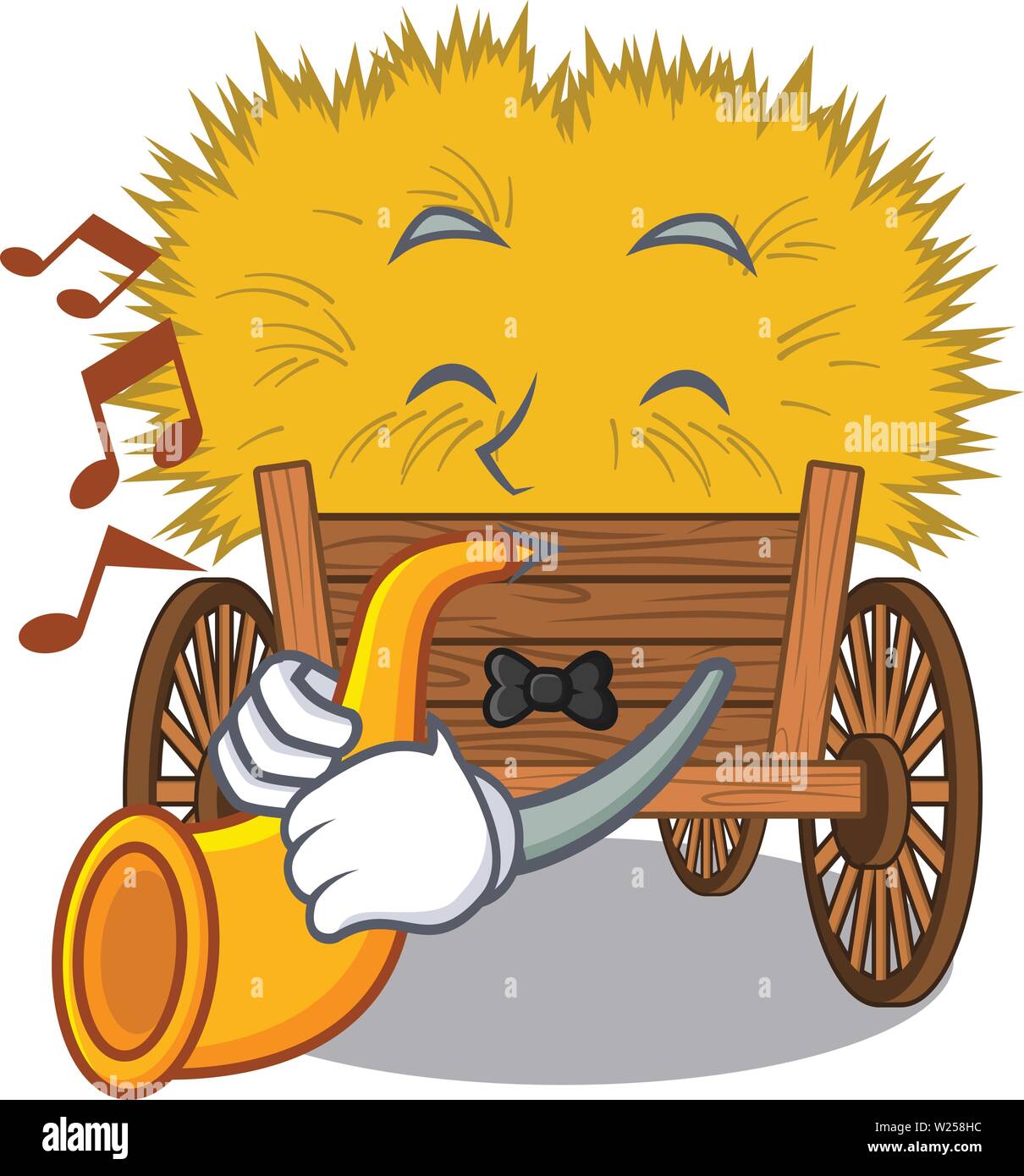 With trumpet cartoon hayride toy in a drawer Stock Vector Image & Art ...