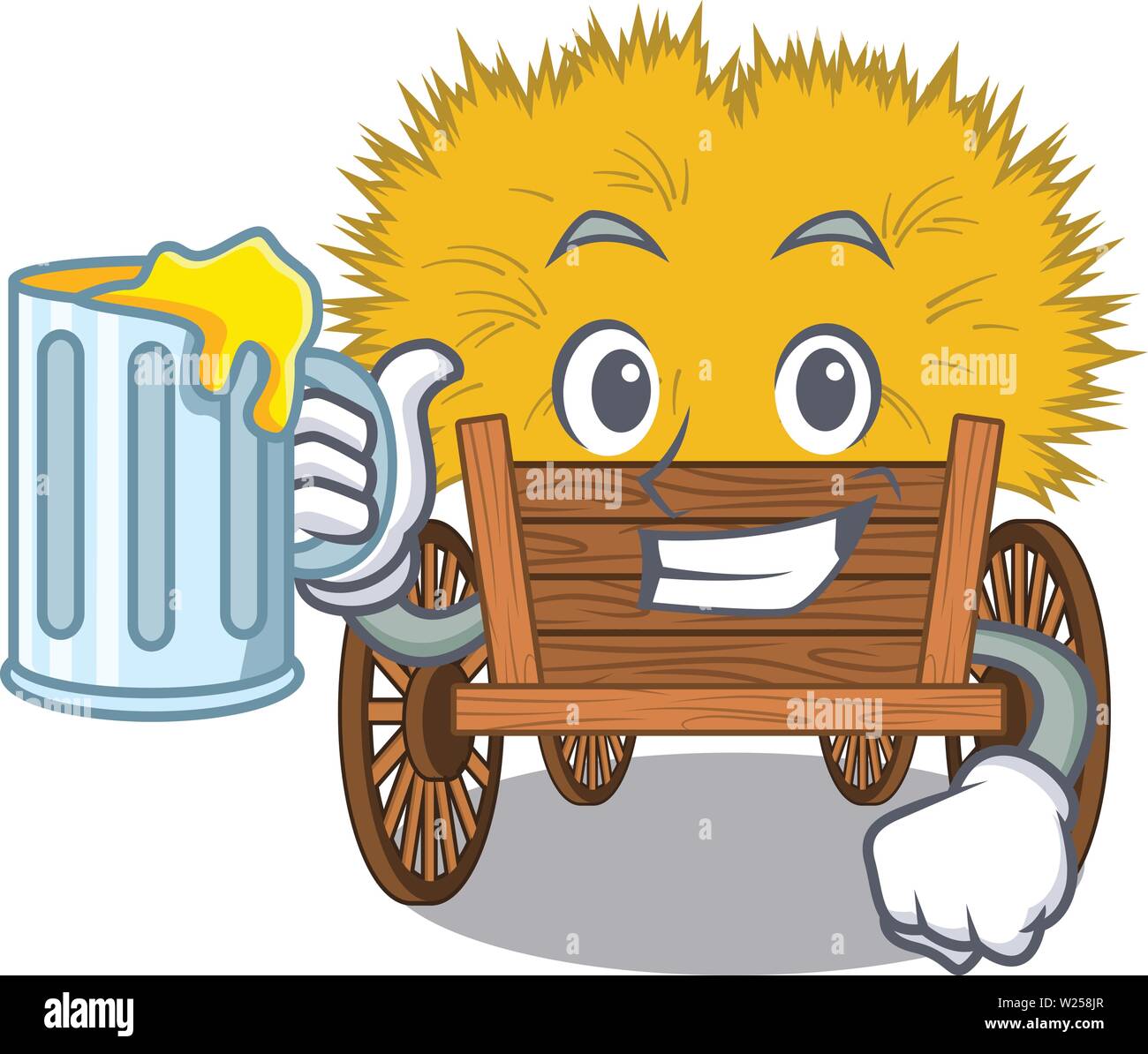 With juice cartoon hayride toy in a drawer Stock Vector Image & Art - Alamy