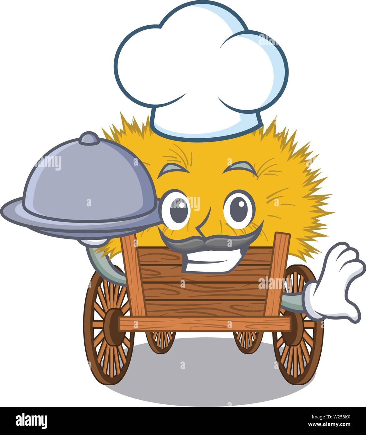 Chef with food cartoon hayride toy in a drawer Stock Vector Image & Art ...