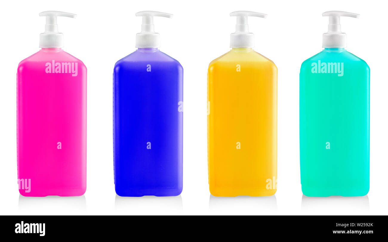 Liquid colored containers for gel, lotion, cream, shampoo, bath from ...