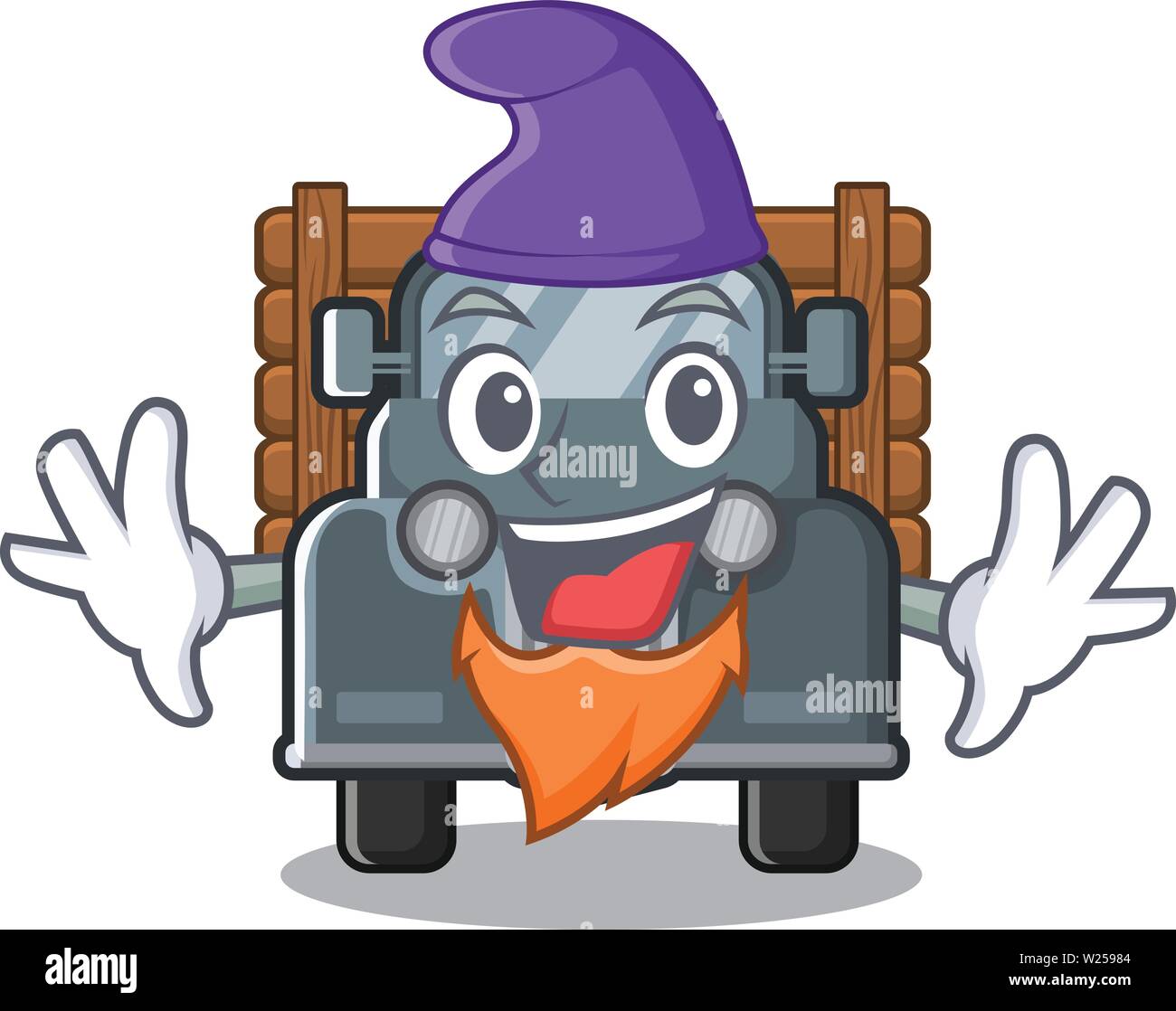Elf old truck isolated in the cartoon Stock Vector Image & Art - Alamy