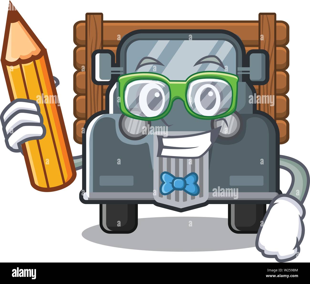 Student old toy truck above table cartoon Stock Vector Image & Art - Alamy
