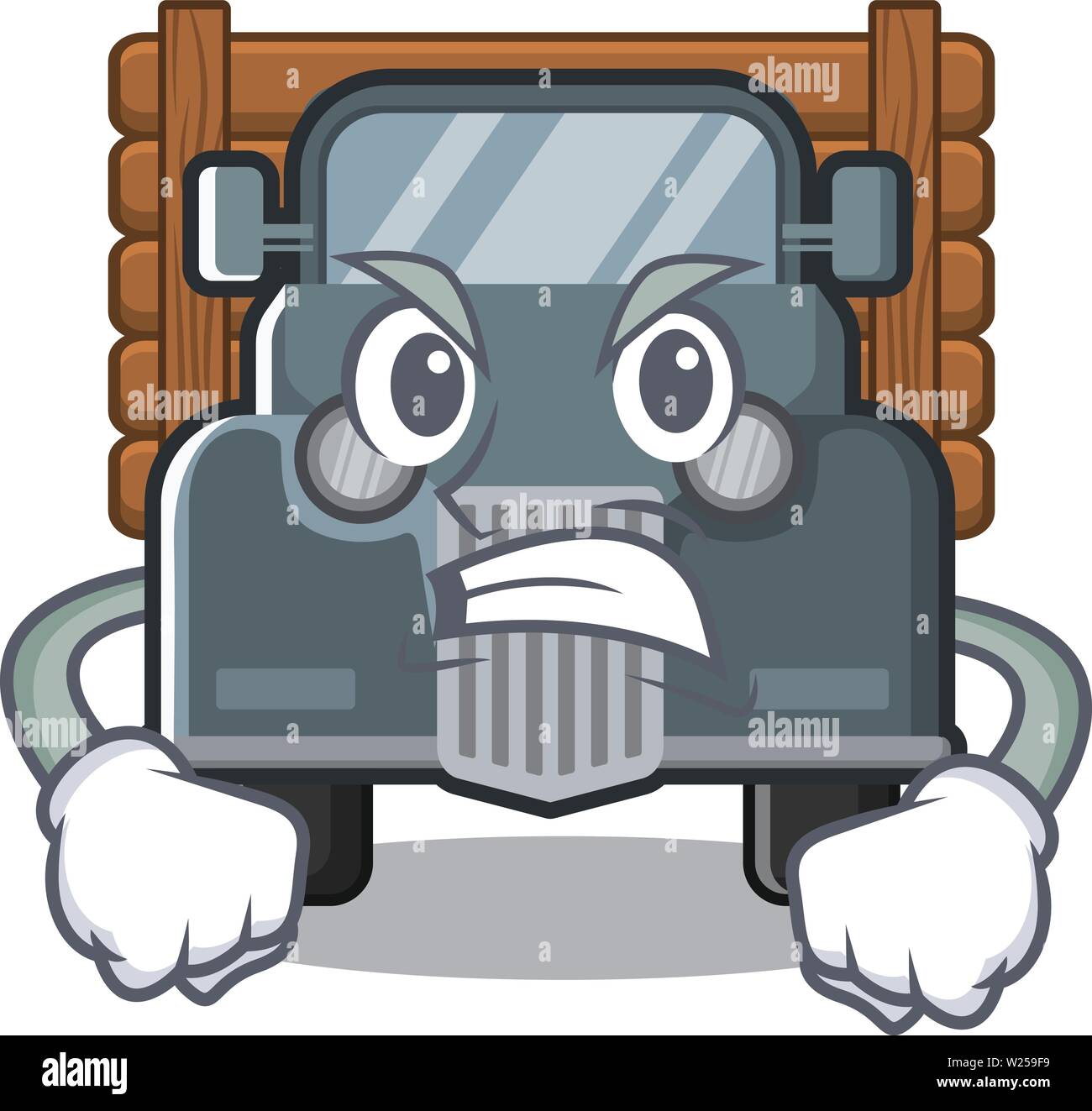 Angry in car Stock Vector Images - Alamy