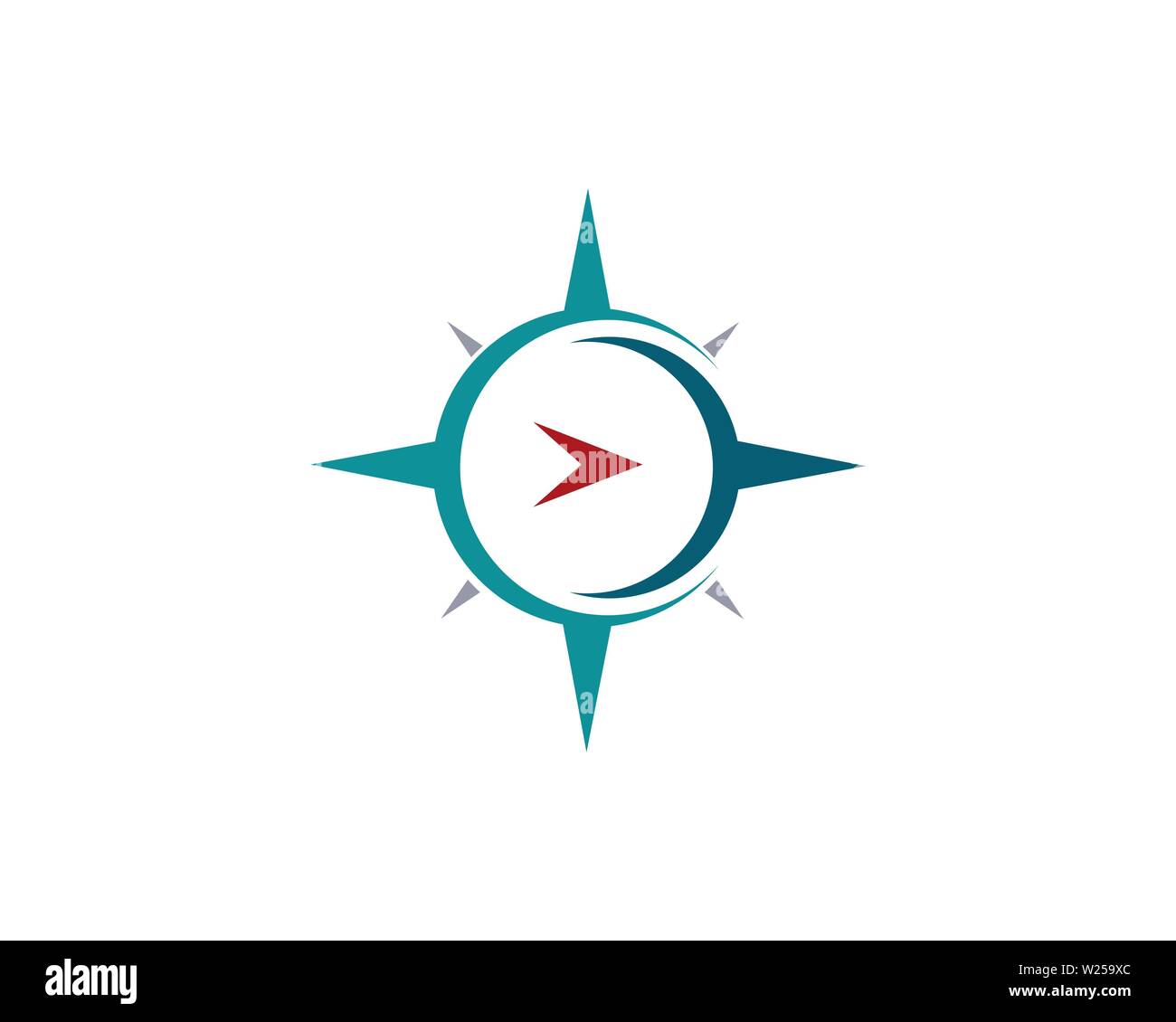 Compass Logo Template vector icon illustration design Stock Photo - Alamy