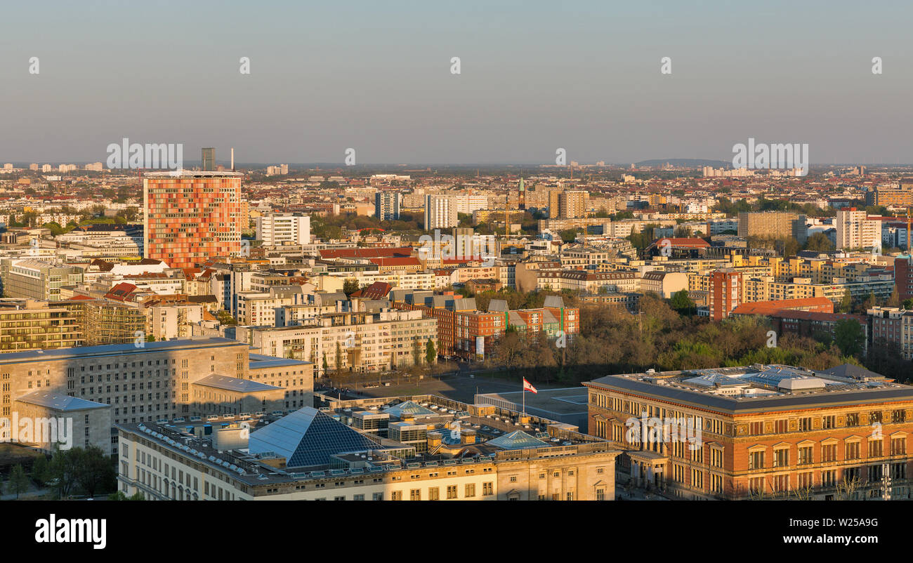 Aerial cityscape with House of Representatives, museum and Federal ...