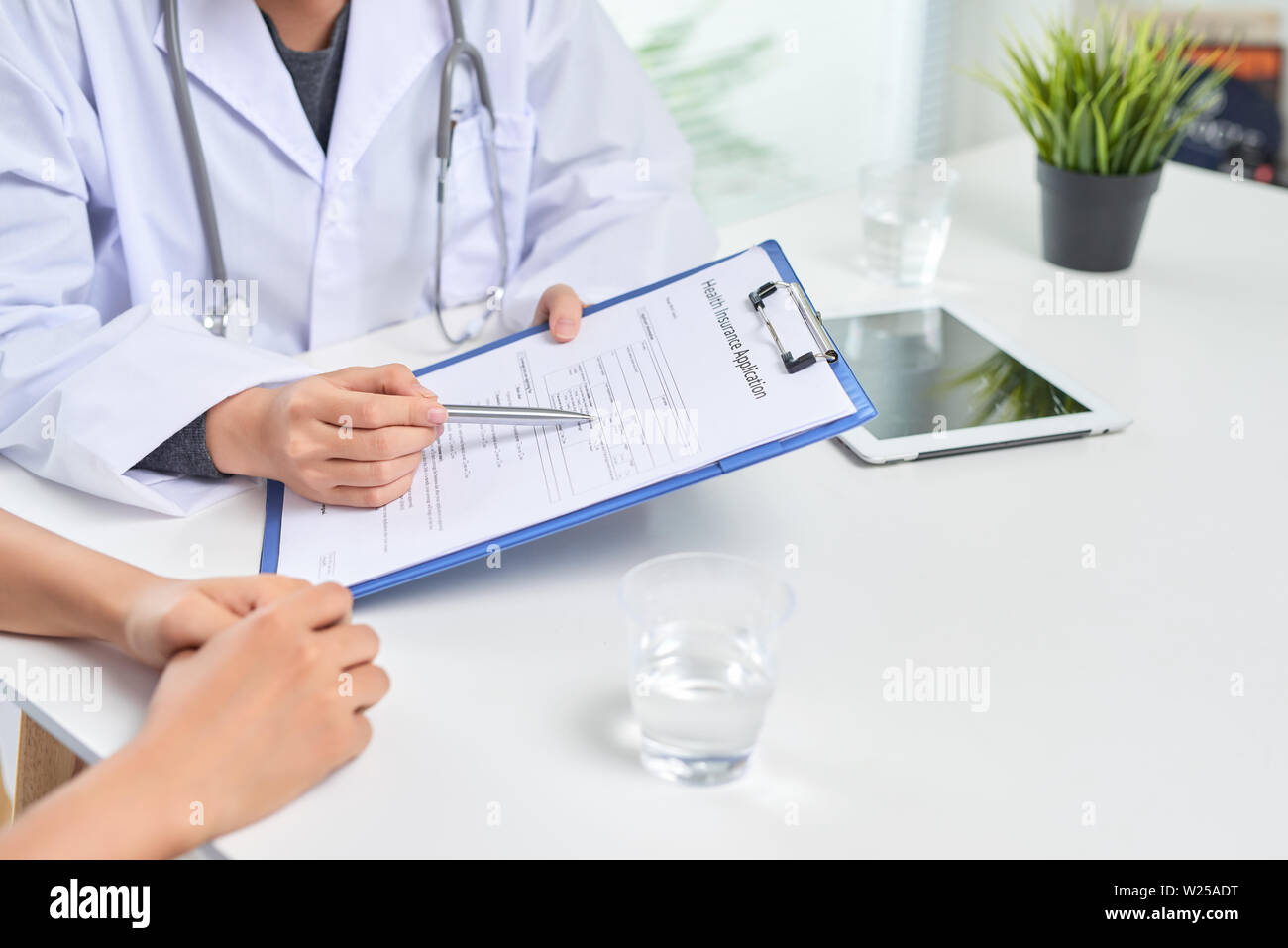 Woman medical exam table hi-res stock photography and images - Alamy