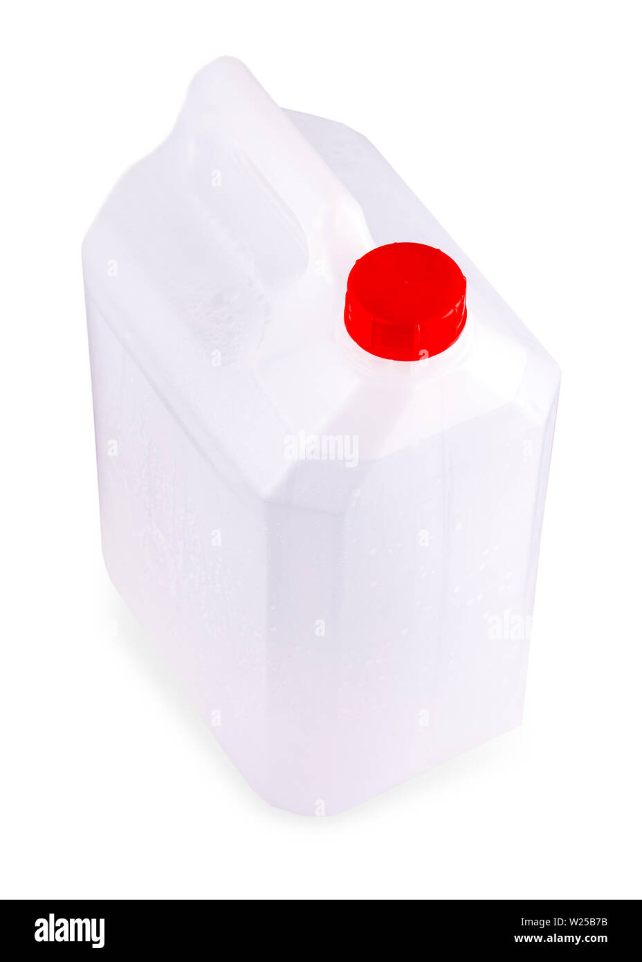 blank packaging white plastic gallon isolated on white background with ...