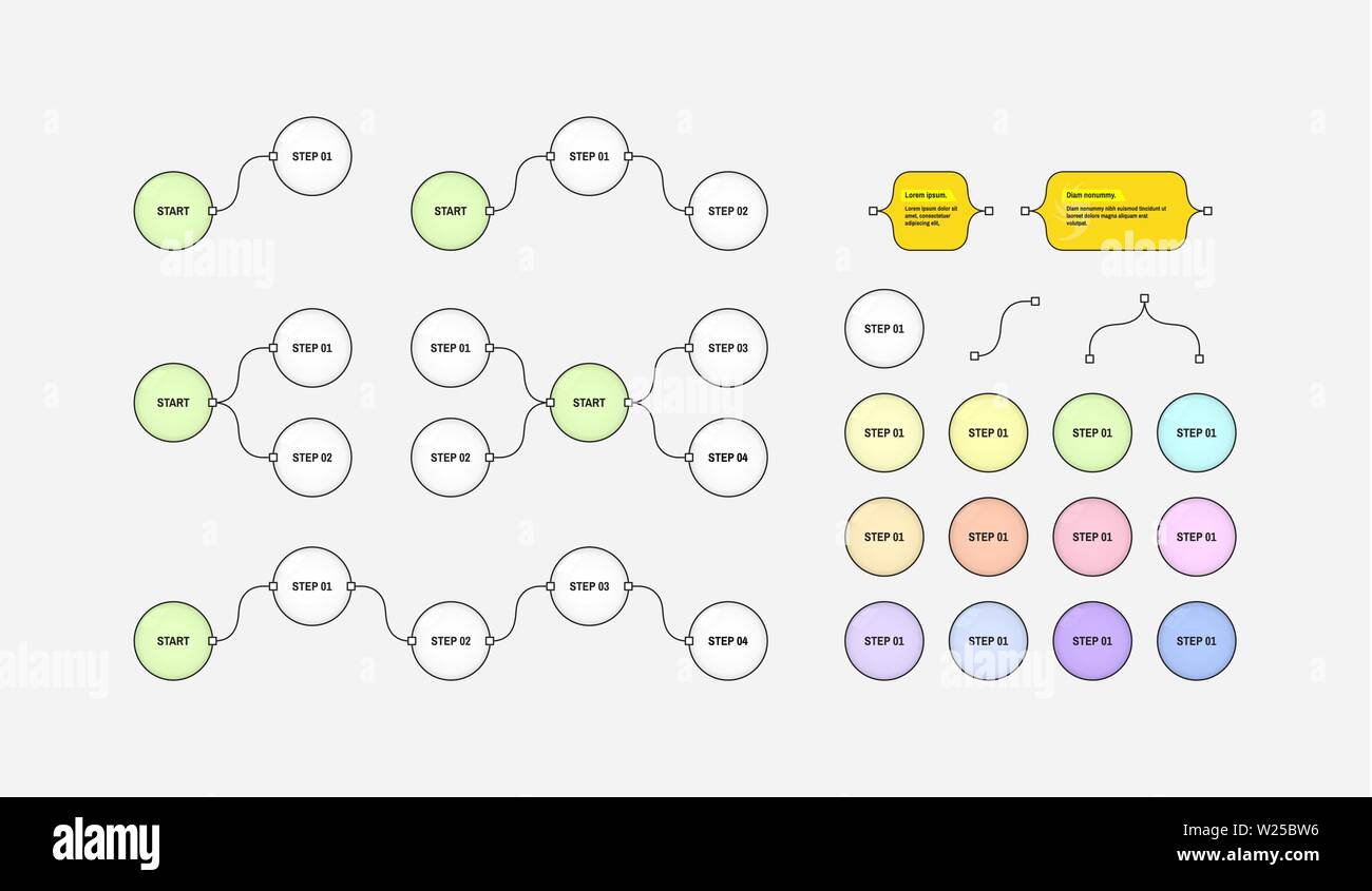 3d vector template for diagram, presentation and business concept Stock ...