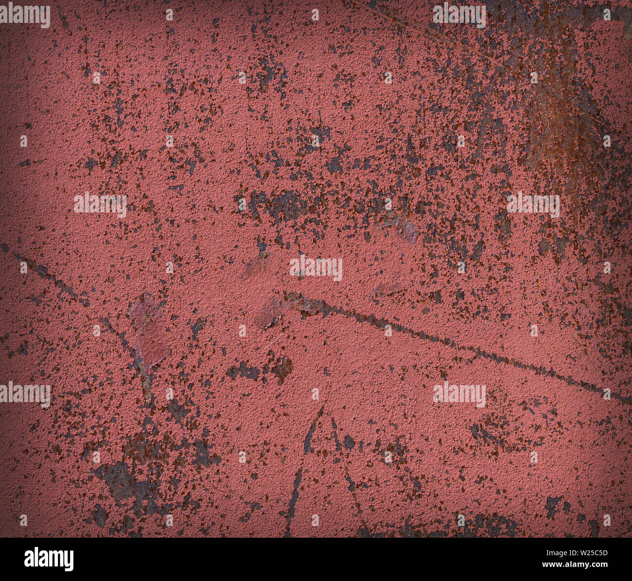 Red old painted metal texture Stock Photo - Alamy