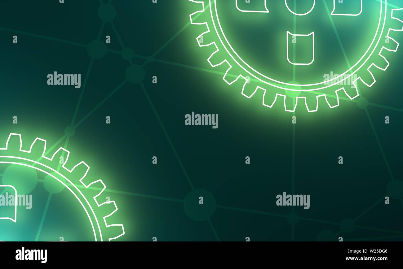 Connected Gears. Teamwork concept Stock Photo - Alamy