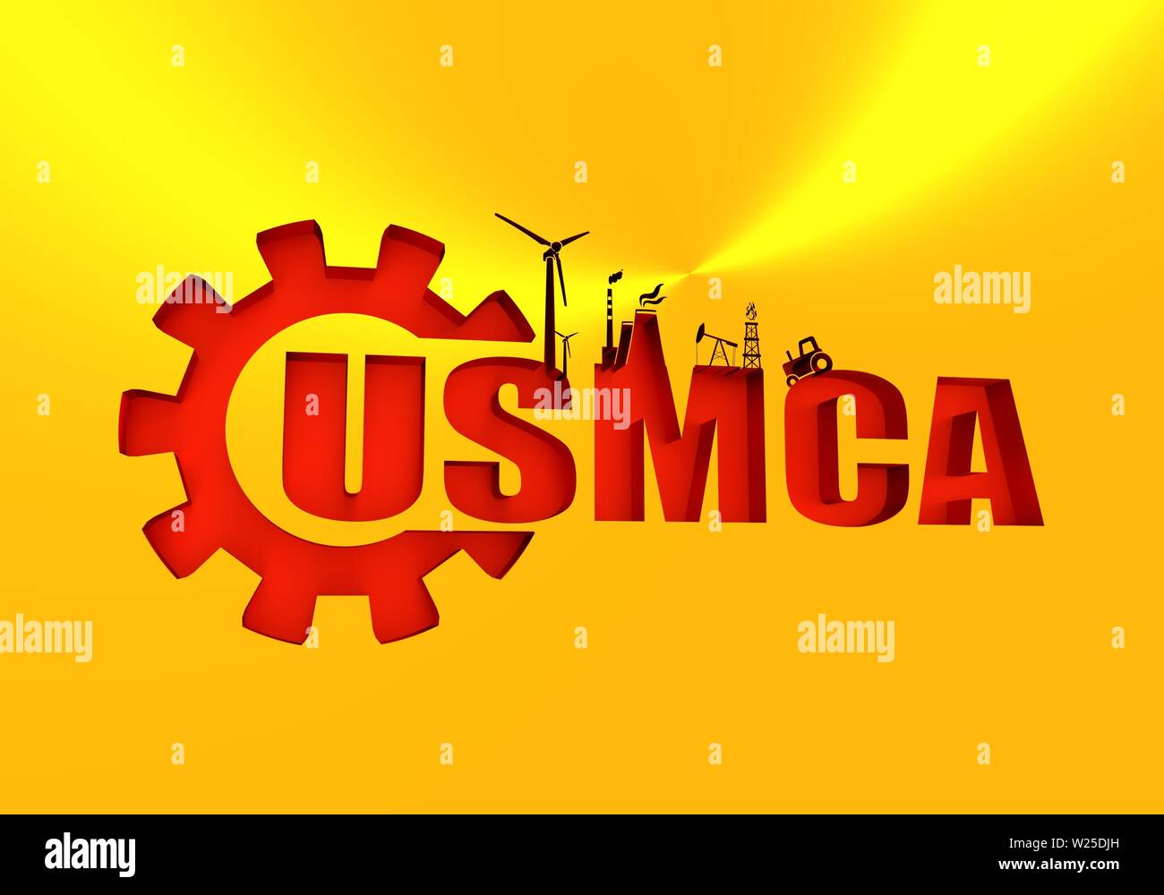 USMCA - United States Mexico Canada Agreement Stock Photo - Alamy