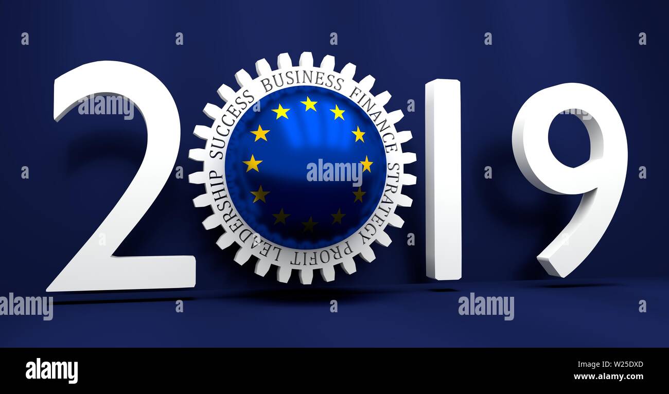 Cog wheel european union hi-res stock photography and images - Alamy