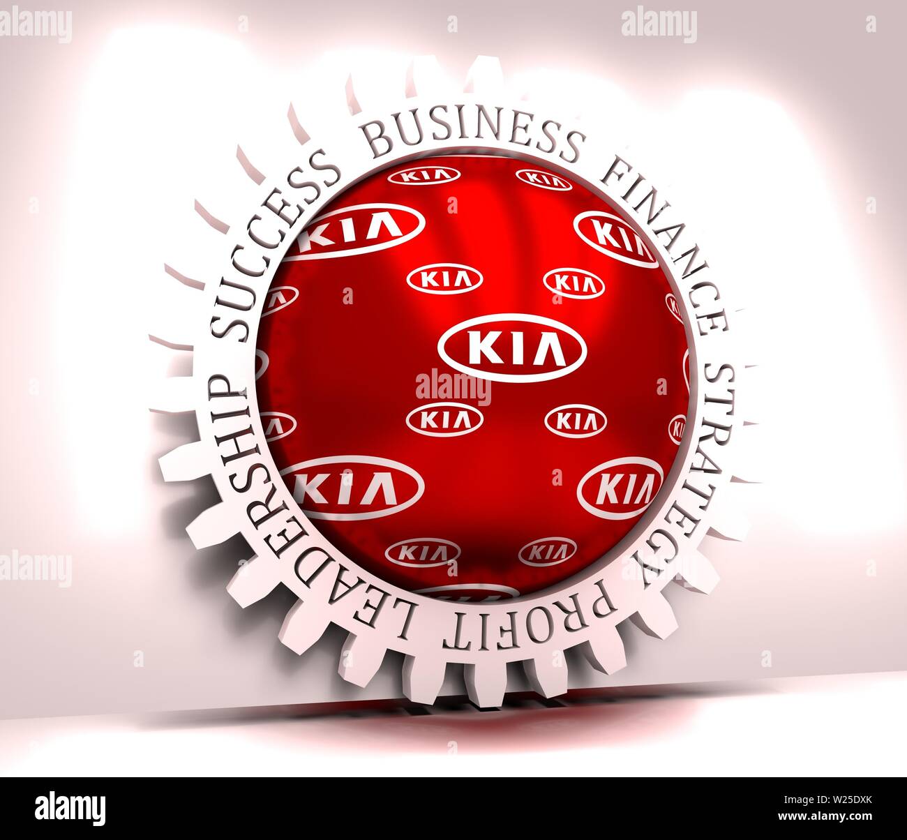 KIA car emblem Stock Photo - Alamy