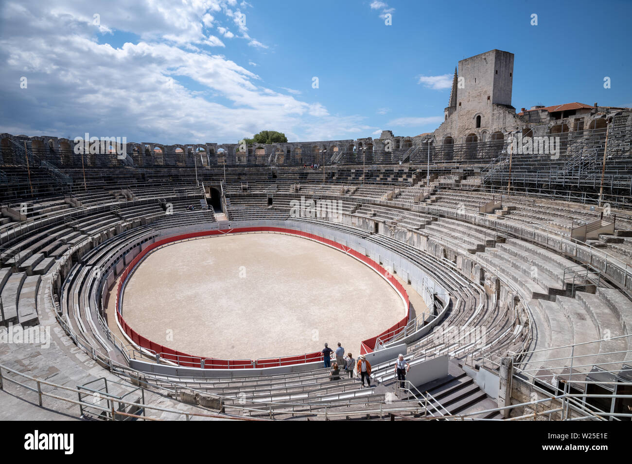 Interior shot of Roman ampitheatre, Arles, France Stock Photo - Alamy